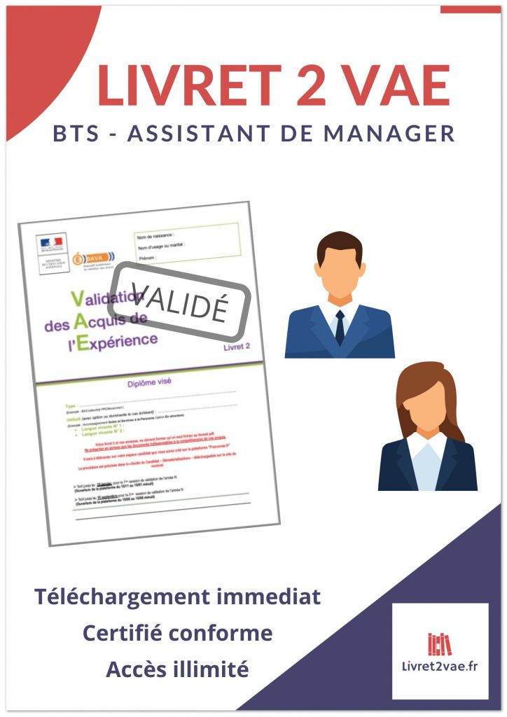 Livret 2 VAE BTS - Assistant de Manager - ref(AFF221021JULBAD ...