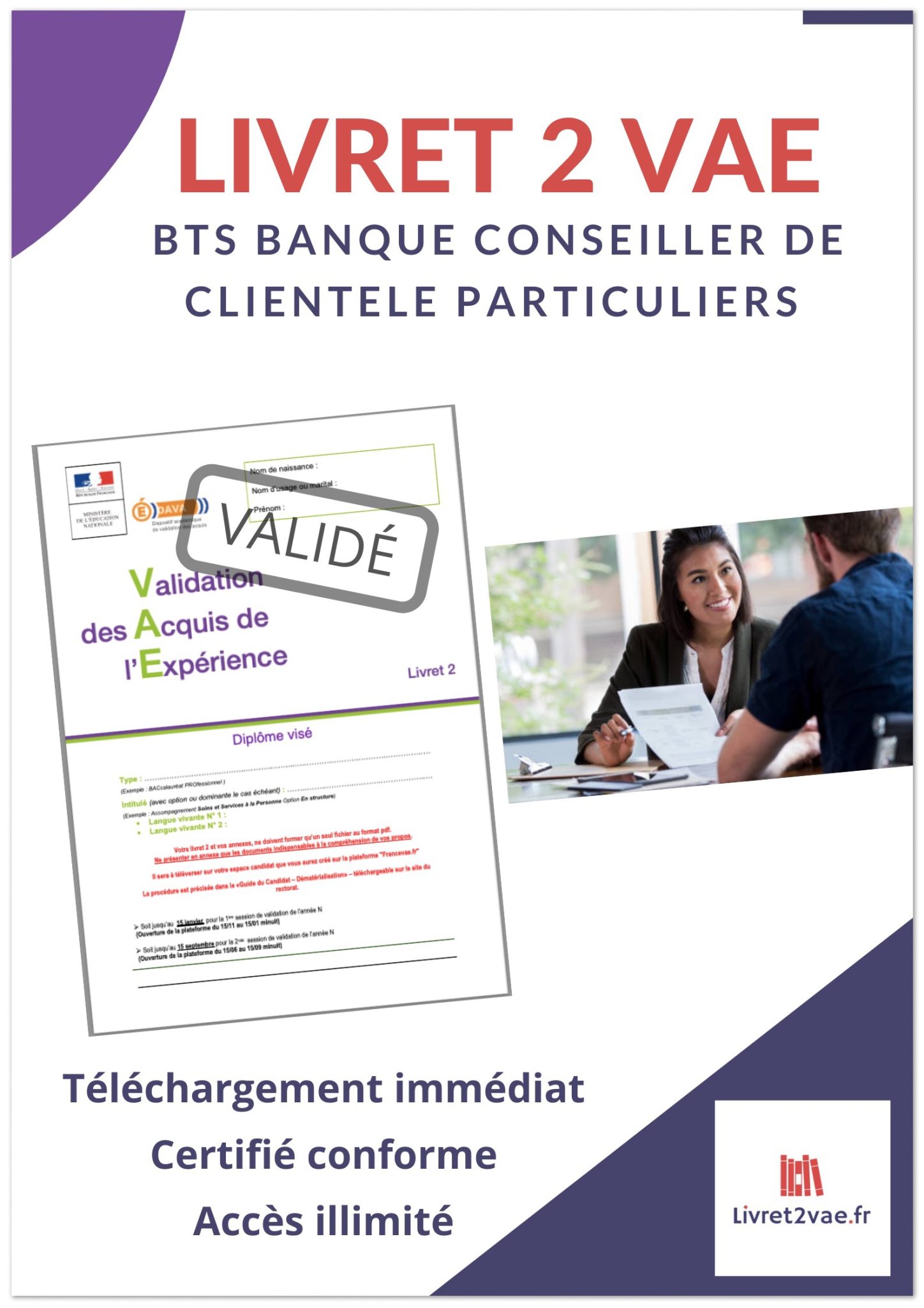 Livret 2 VAE BTS - Banque Conseiller de Clientèle ref(AFF020422MELRIB ...