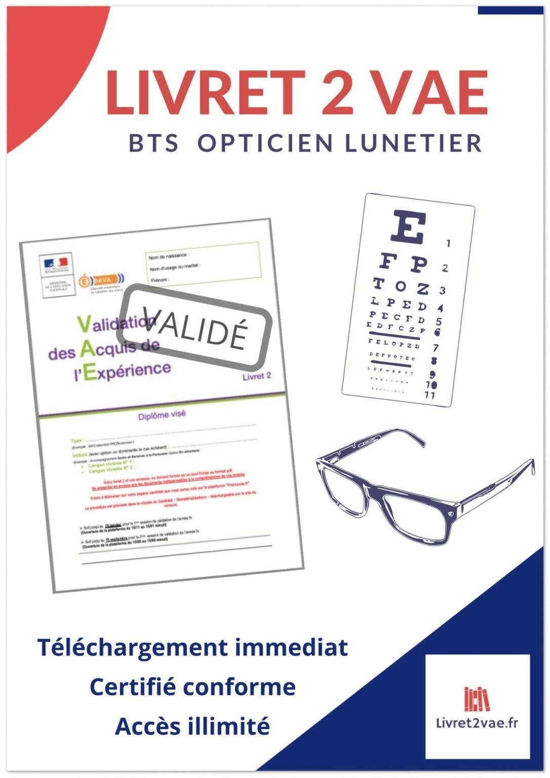 Livret 2 VAE BTS Opticien-Lunetier à télécharger - Livret2vae.fr