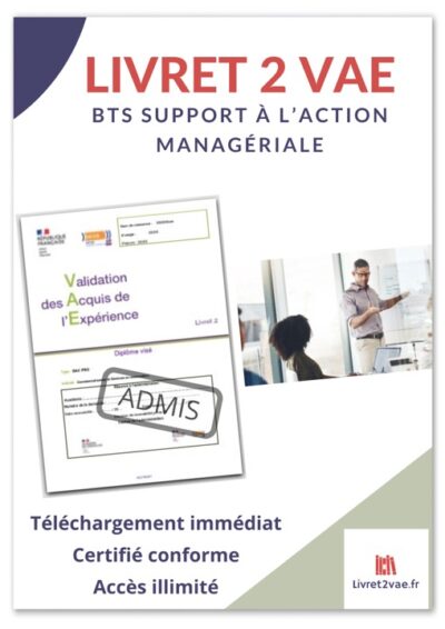 Livret 2 VAE BTS - SAM Support à l'Action Managériale - ref ...