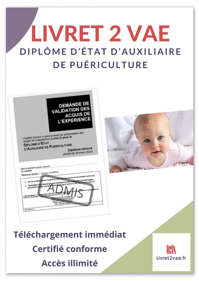 Réussir une VAE d’Auxiliaire de Puériculture - Livret2vae.fr