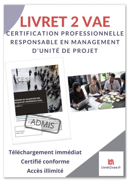 Livret 2 VAE Certification Professionnelle – Responsable en Management ...